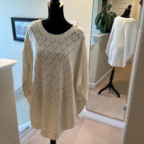 Talbots | Sweaters | Nwt Talbots Sweater Cape | Poshmark